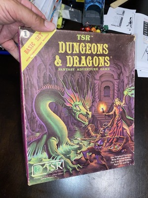Dungeons & Dragons Fantasy Game Basic Set 1 #1011 1981 TSR with BONUS ...