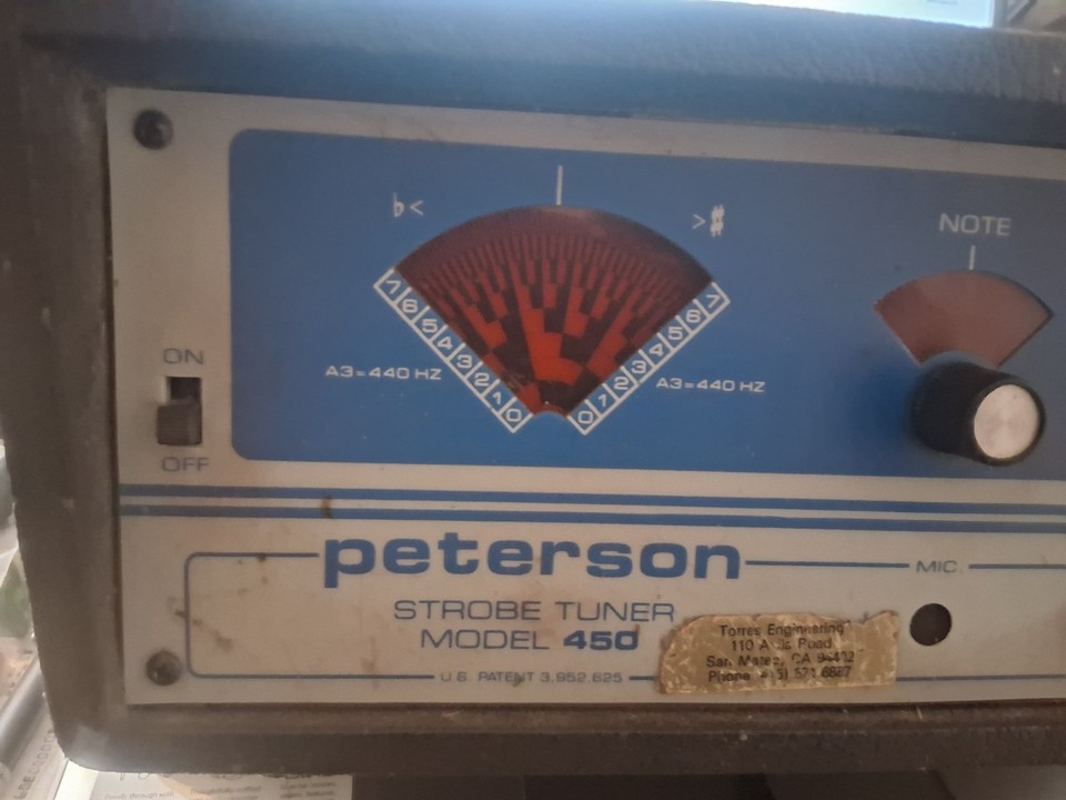 Peterson Model 450 Electronic Strobe Tuner - Guitar - Piano | eBay