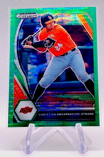 2021 Prizm Draft Picks Christian Encarnacion-Strand Green Pulsar Prizm ...