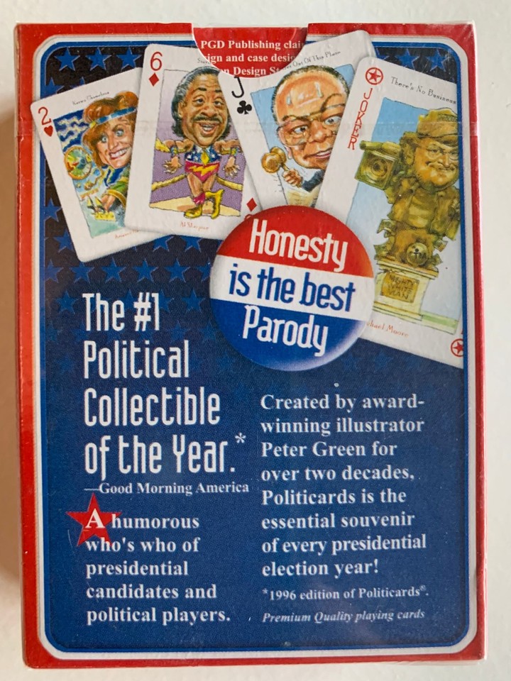 Politicards Political Cards 2004 Sealed Playing Card Deck 54 Comic ...