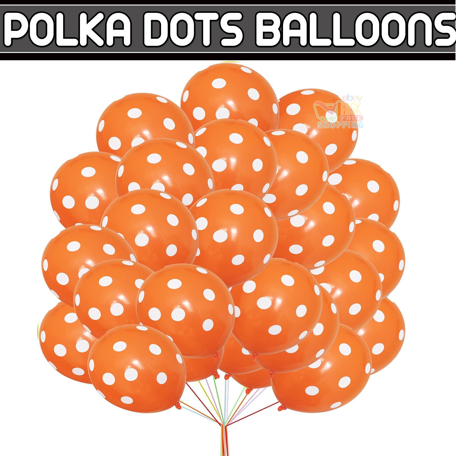 12" Polka Dot Balloons Spotty Printed Latex Party Ballons Plain Baloons ...