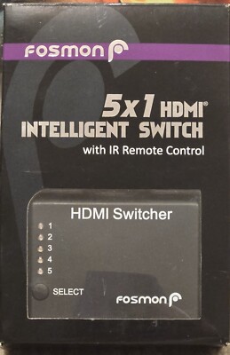 Fosmon 5x1 HDMI Intelligent Switch W/ IR Remote Control | eBay