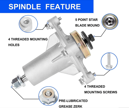 Spindle Assembly for Snapper ST 1946, ST 2046 ST 2446 Mower 42" 46" 48 ...