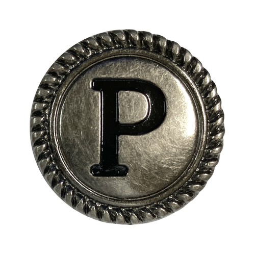 1-1/8" Antique Silver Letter Initial Alphabet Conchos Tack Screw Back ...