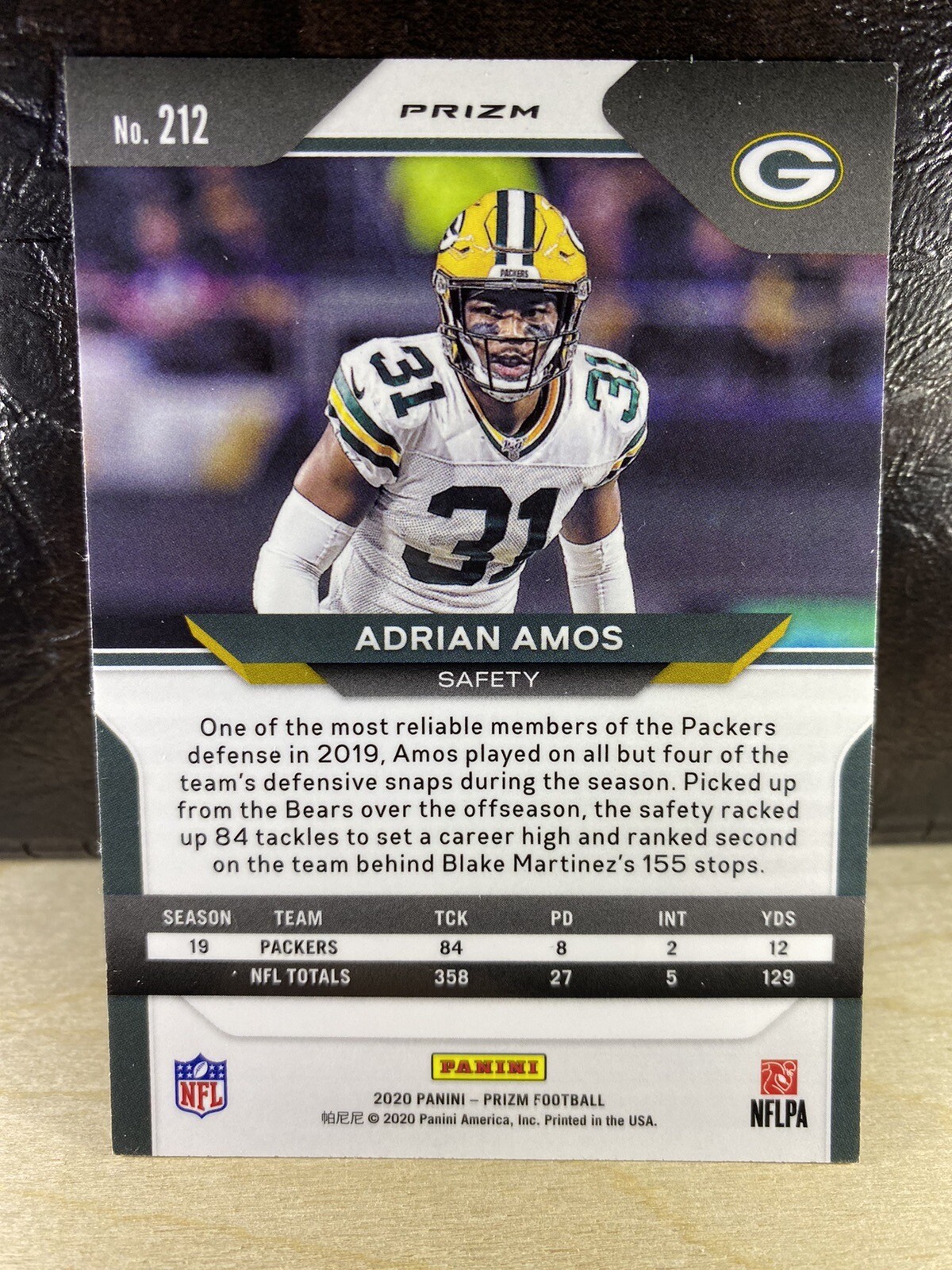 2020 Panini Prizm Adrian Amos #212 Orange Disco Prizm Packers NM | eBay
