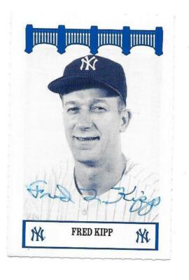 FRED KIPP 1992 THE WIZ YANKEES 60'S AUTOGRAPHED SIGNED YANKEES | eBay