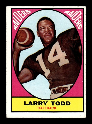 1967 Topps Football #108 Larry Todd Oakland Raiders | eBay