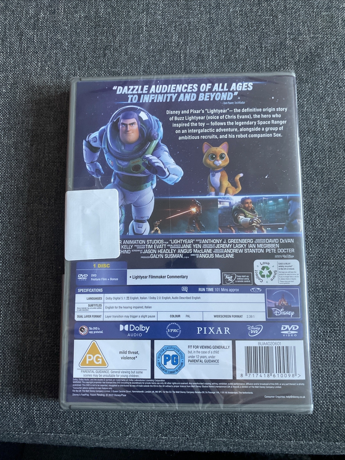 Lightyear (Disney Pixar) NEW SEALED DVD 8717418610098 | eBay