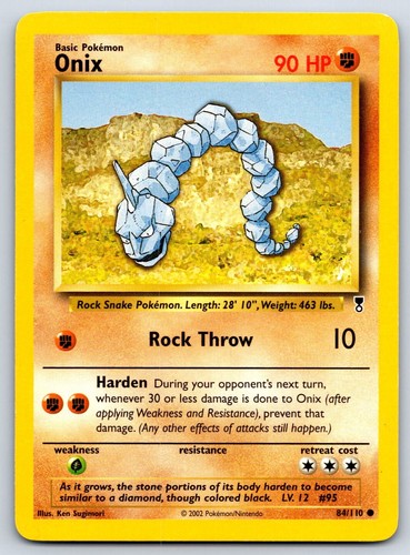 Onix - Legendary Collection 84/110 Vintage Pokemon 151 Card LP | eBay