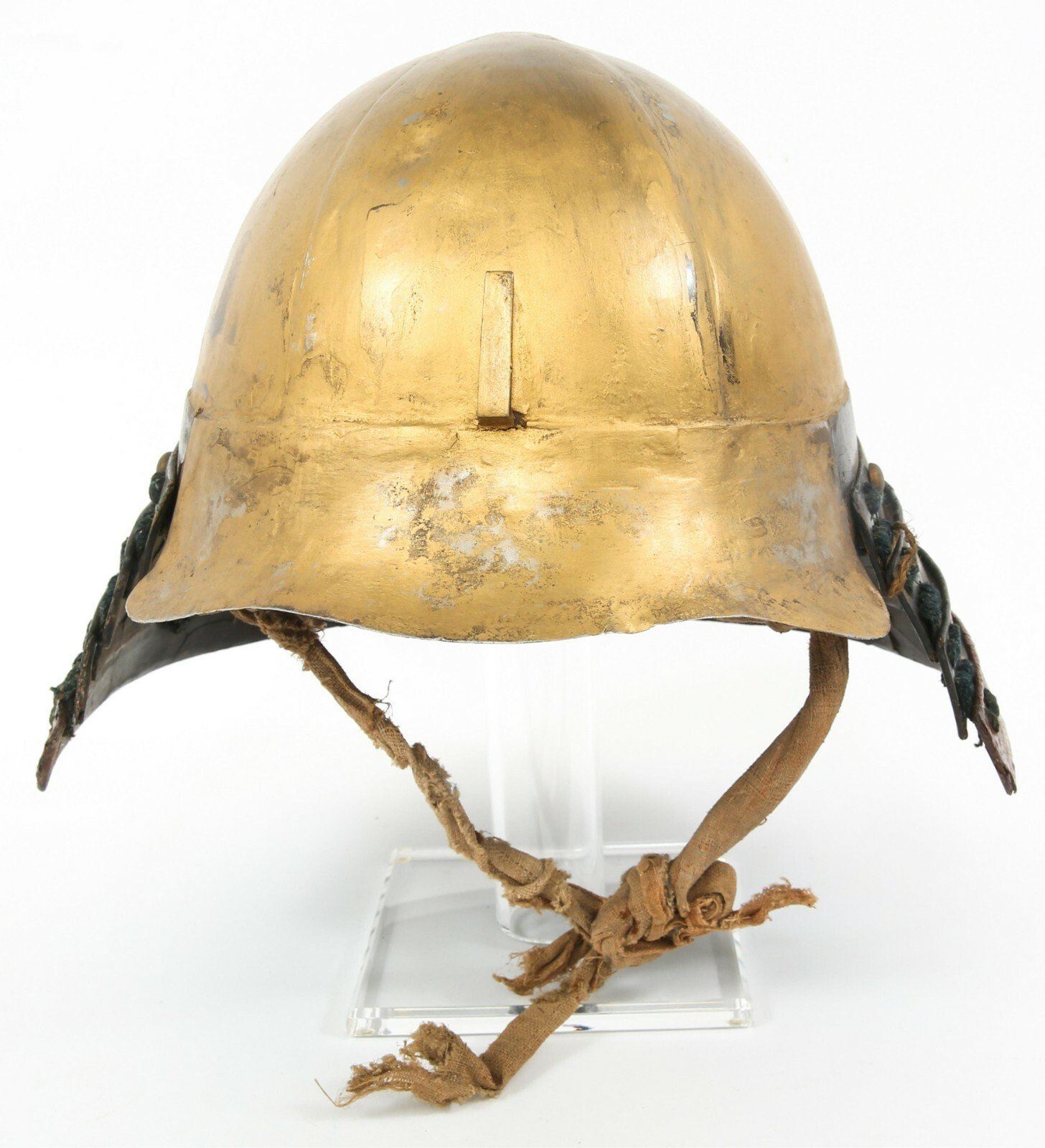 EDO PERIOD JAPANESE SAMURAI YOROI KABUTO ZUNARI HELMET WITH SHIKORO ...