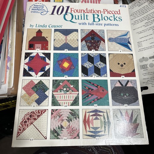101 Foundation Pieced Quilt Blocks Full size Patterns By Linda Causee Paperback 35409641721| eBay