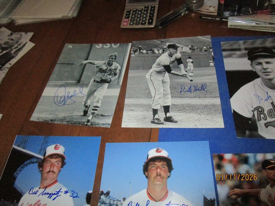Baltimore Orioles Signed Baseball Photo Lot (9) | eBay