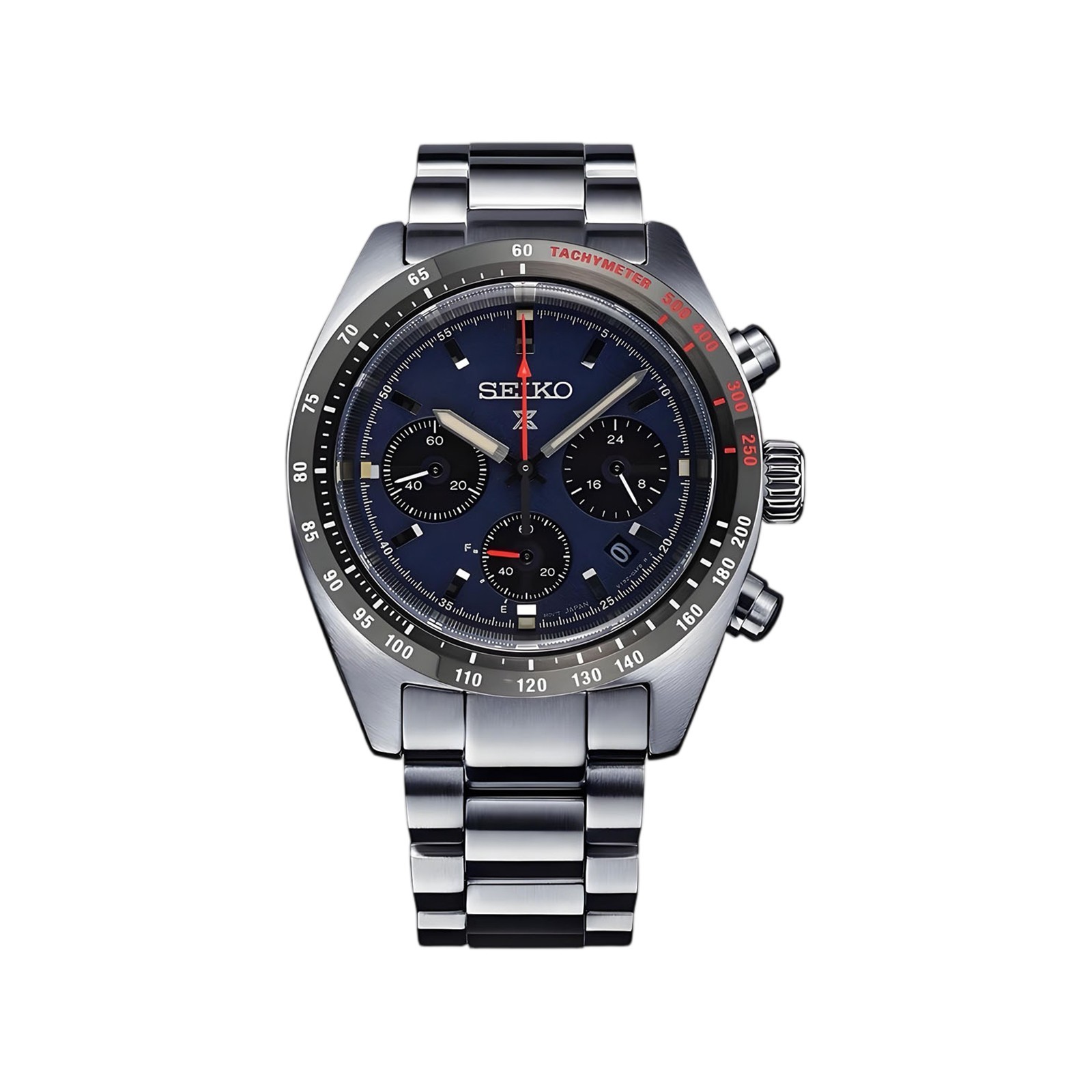 Seiko Mens Waterproof Chronograph Analog Quartz Wristwatch Stainless ...