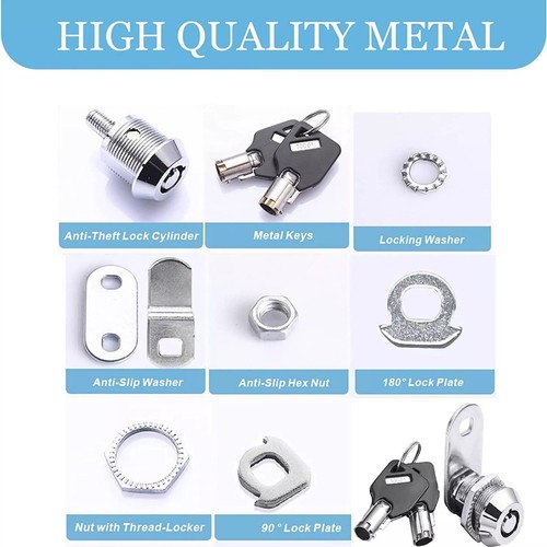 1 Pack Tubular Alloy Replacement Lock NEW 2 Keys | eBay