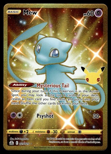 2021 Pokemon Celebrations Mew #025/025 Near Mint | eBay