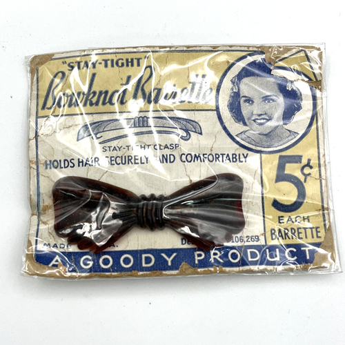 Goody Stay Tight Barrette Tortoise Brown New Old Stock Vintage | eBay