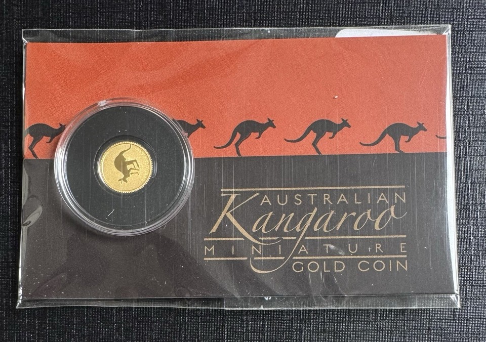 2019 Gold (99.99) Coin. 0.5g. Mini Roo. Perth Mint Unopened Pack. COA ...