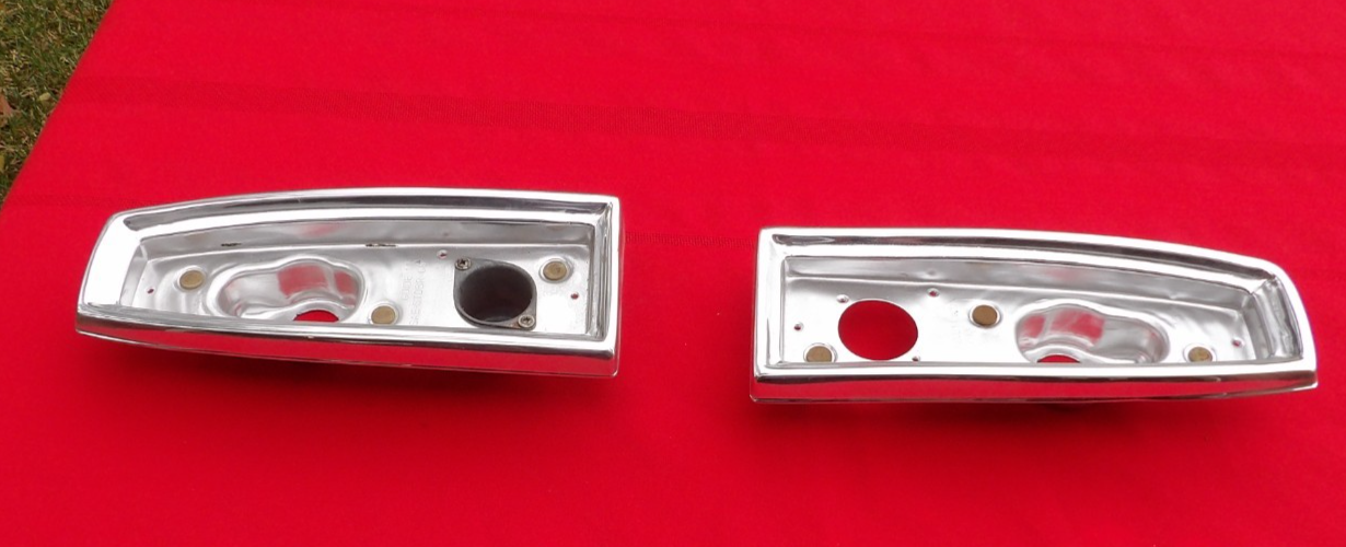 CHEVROLET 1966 1967 NOVA & SS TAIL LIGHT BEZELS RE-ANODIZED AS NOS | eBay