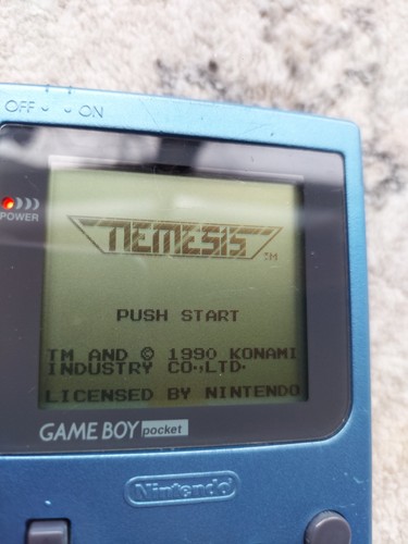 Gameboy Pocket Ice Blue including Nemesis TESTED & WORKING | eBay