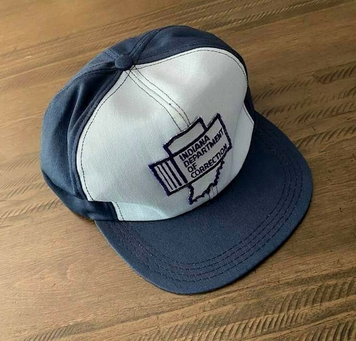 Vintage Indiana Department of Correction Blue Hat Cap… - Gem