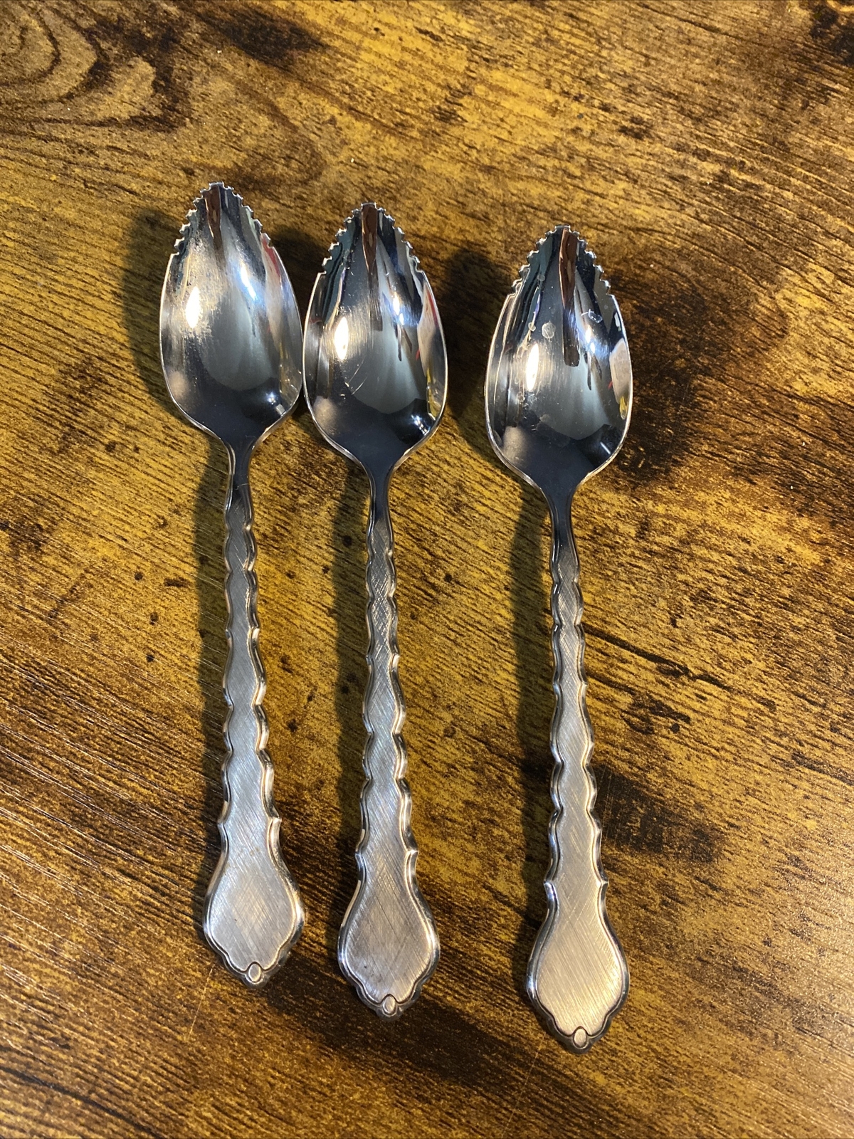 Oneida Community Stainless CELLO Set of 3 Grapefruit Citrus Spoons | eBay