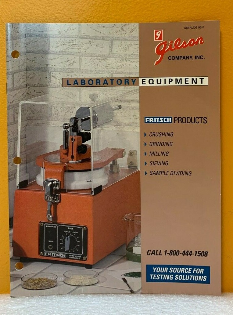Gilson Company, Inc. Laboratory Equipment Catalog 95-F. | eBay