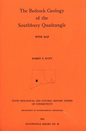 The Bedrock Geology of the Southbury Quadrangle, Connecticut by Robert ...