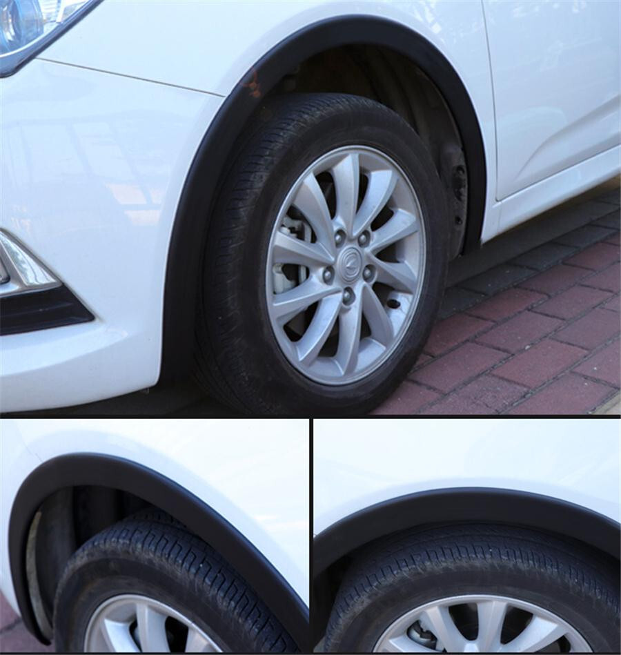Car Wheel Eyebrow Arch Protector Trim Lips Fender Flares Moulding Strip ...