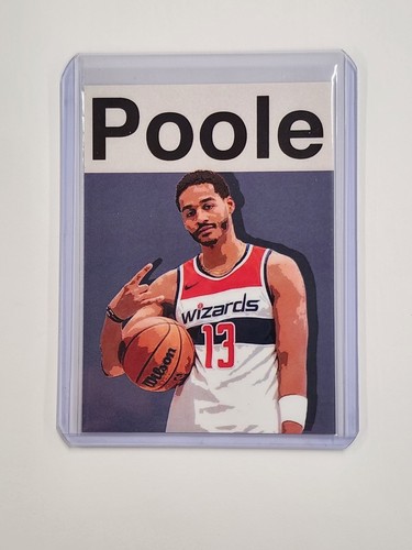 Jordan Poole Artist Signed Basketball Art Card 1/10 | eBay