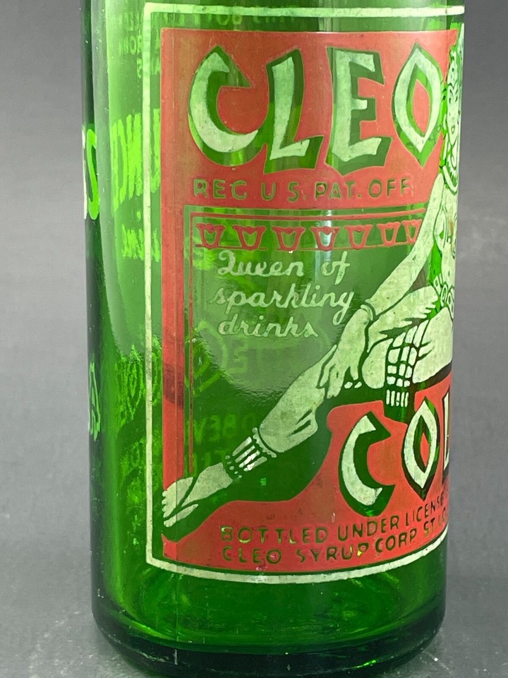 CLEO COLA Green Soda Pop ACL Bottle LITTLE ROCK AR ARKANSAS | eBay