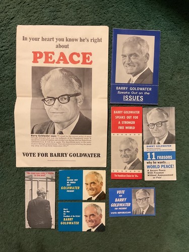 Barry Goldwater 1964 Republican Presidential Campaign Brochure Lot | eBay