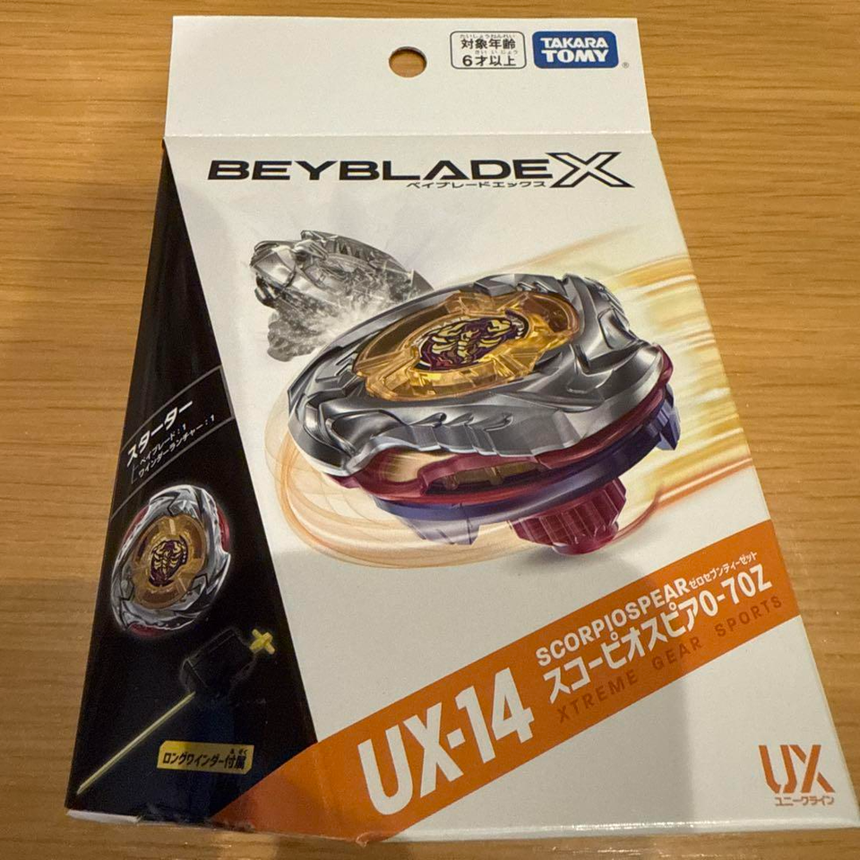 Beyblade X UX-14 Scorpio Spear 0-70Z New Takara Tomy 1 Box from Japan ...