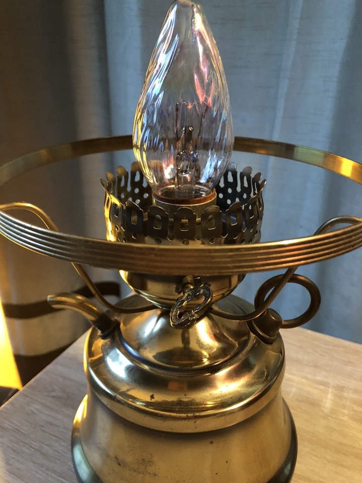 Vintage Brass Oil Can Lamp With Spout Electric Lamp Table Light | eBay