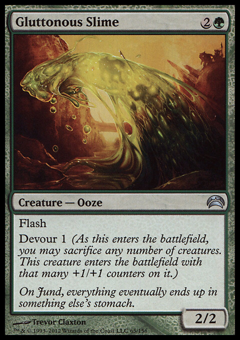 MTG Magic the Gathering Gluttonous Slime (65/157) Planechase 2012 ...