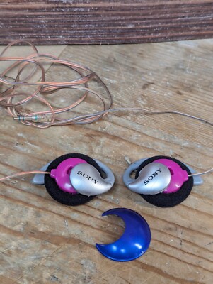 Sony MDR-Q33LP Ear-Hook Headphones Pink With See Thru Cord | eBay