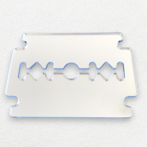 Razor Blade Shape Acrylic Mirror (Multiple Sizes & Engraving Services ...