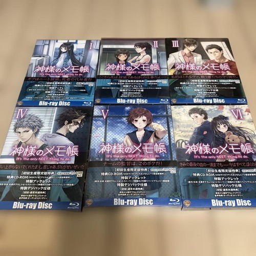 Jeu complet Blu-ray Kamisama no Memochou volumes 1 à 6 avec livret | eBay