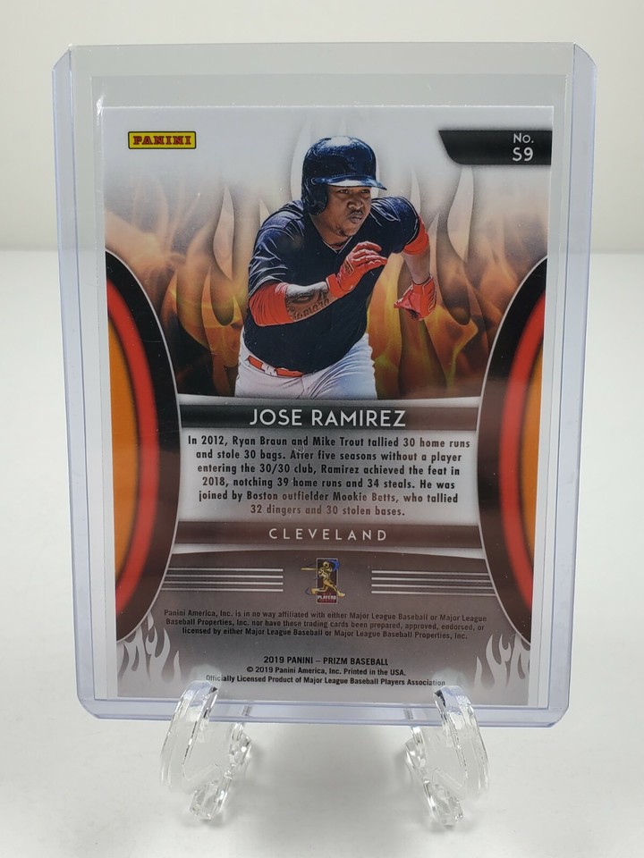 Panini Prizm 2019 Baseball Card #S9 Jose Ramirez Indians Scorching ...