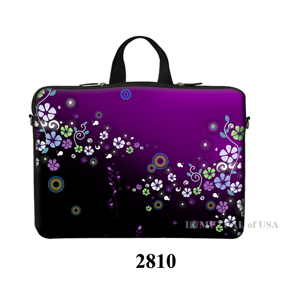 Neoprene Laptop Bag Sleeve Case W. Hidden Handle Fits 10 inch to 17.3 ...