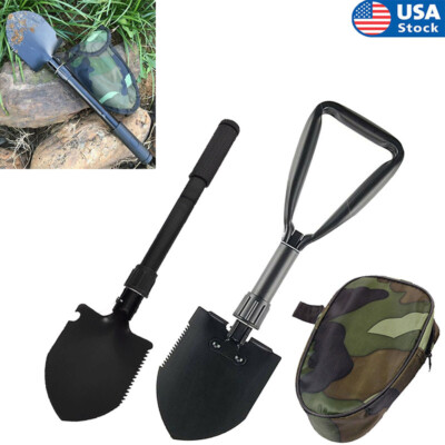 US Military Shovel Entrenching Trifold Folding Etool Multifunction ...