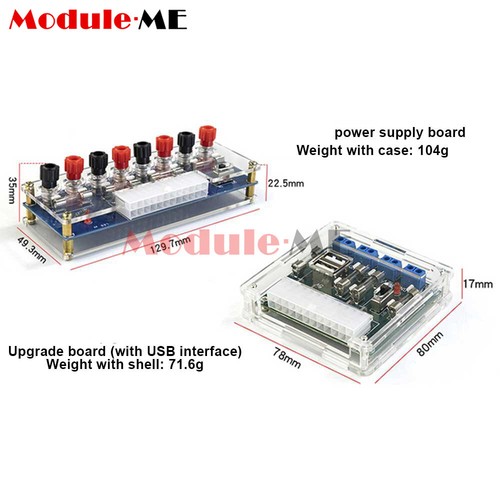 XH-M229 Desktop PC Power ATX Transfer Board 24p Power Supply Test ...