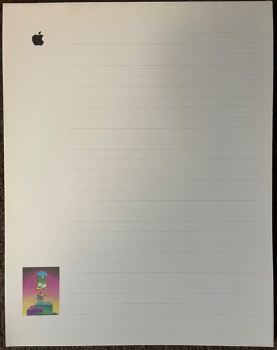 VINTAGE Apple EDUCATION Notepad w/ Lined Paper with Apple logo RARE (50 ...