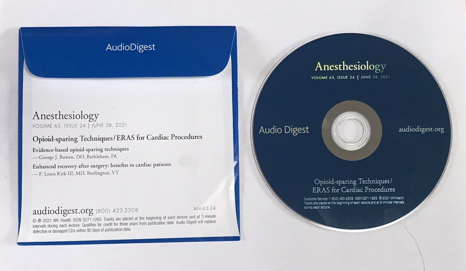 Audio Digest Anesthesiology Opioid-sparing Techniques/ ERAS for Cardiac ...