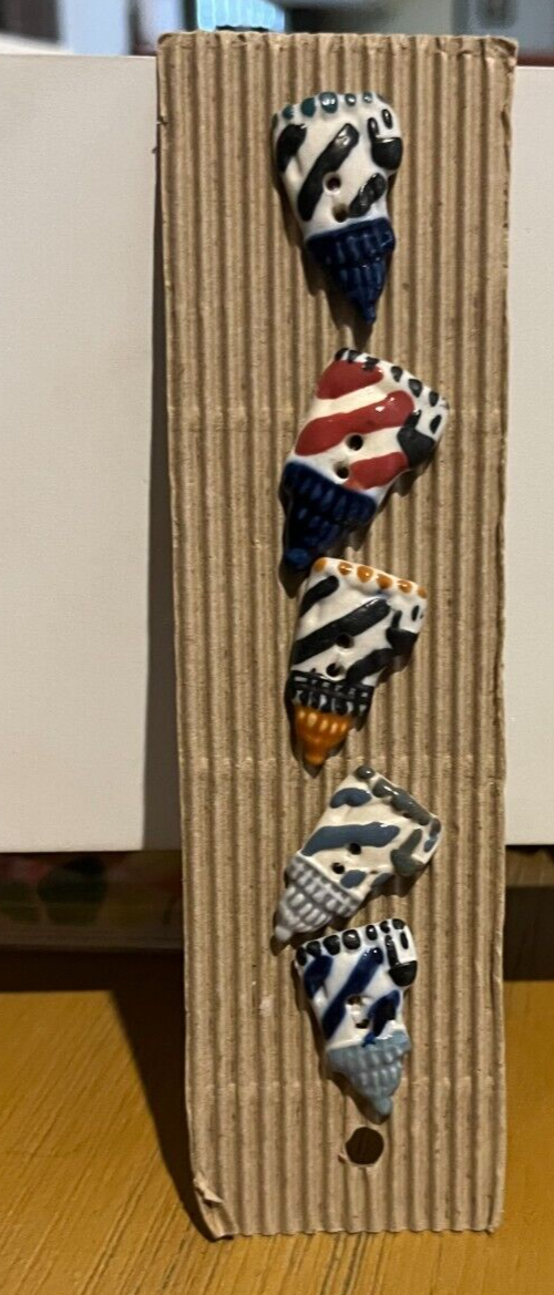 INCOMPARABLE BUTTONS HANDMADE CERAMIC BUTTONS UNIQUE SHAPE OF ...