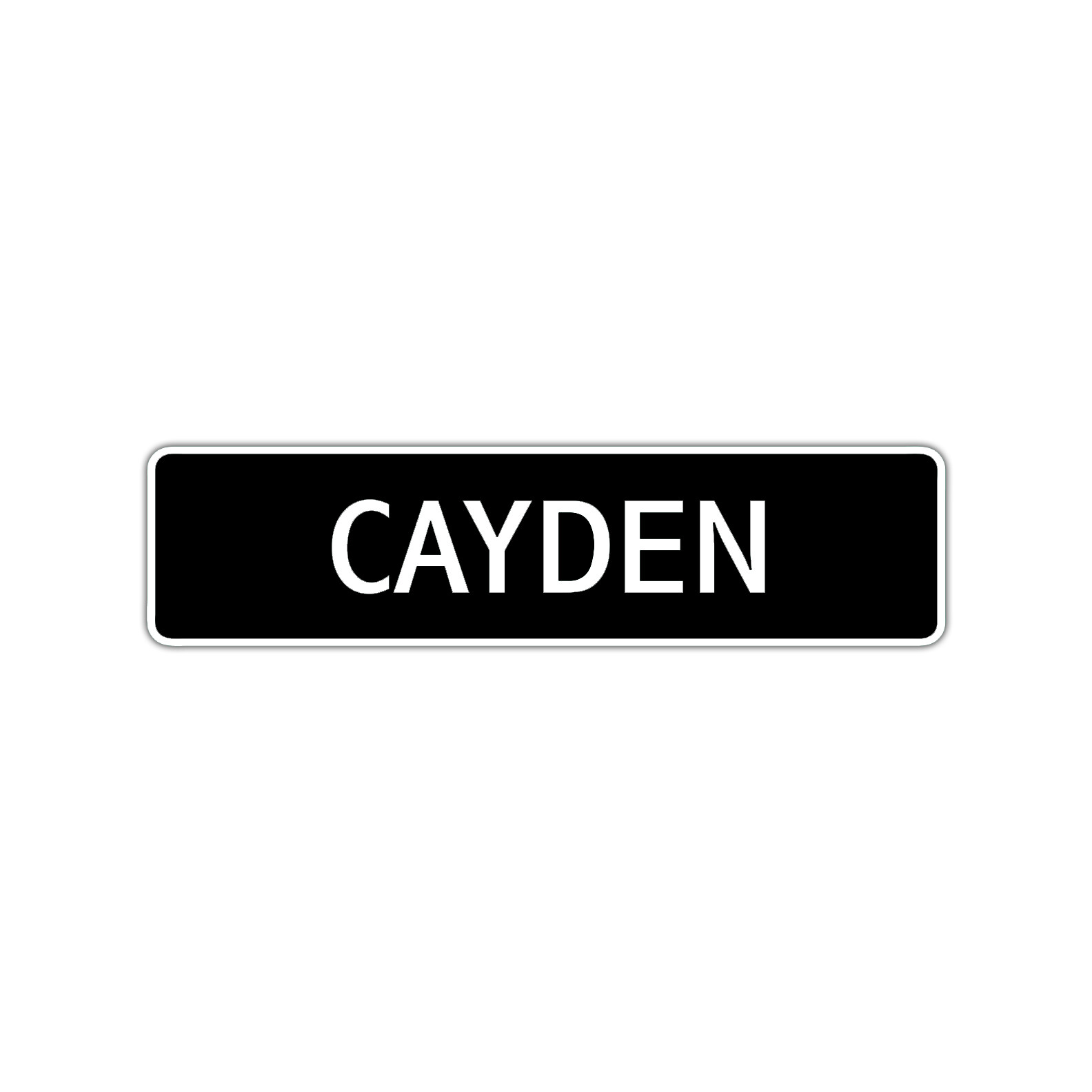 Cayden Street Sign Room Home Décor Children's Name Gift Aluminum Metal ...