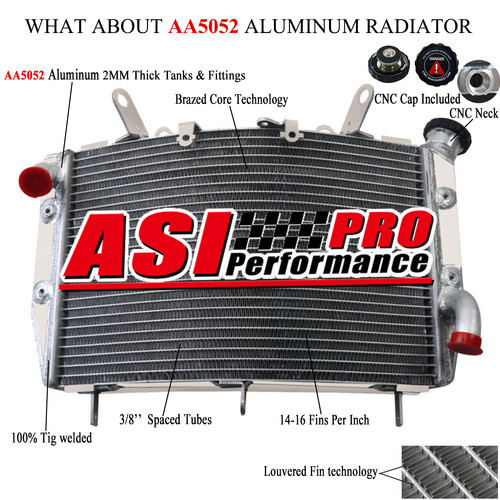 Cooler Radiator Aluminum For Yamaha YZF R6 2006-2011 07 08 09 10 PRC251 ...
