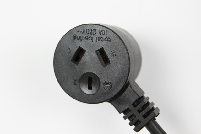 2 Metre Piggyback Power Extension Cable Lead Cord Black Piggy Back Plug ...