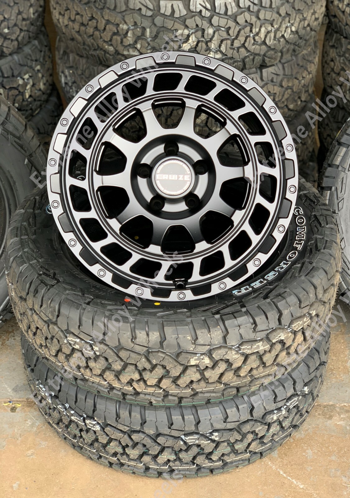 16" Black Swamper Alloy Wheels For Ford Transit Custom Sport + All ...