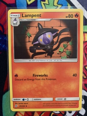 Lampent 29/236 - Uncommon Pokemon Card - Unified Minds Set (2019) - NM ...