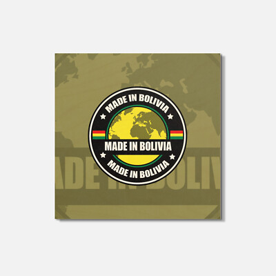Made In Bolivia 4'' X 4'' Square Wooden Coaster | eBay